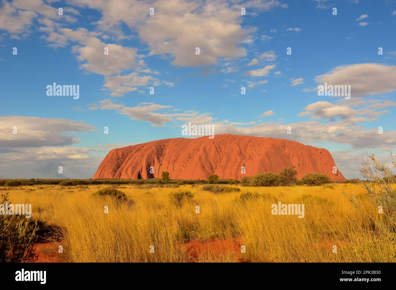 Uluru (Ayers Rock) is a giant monolith of red sandstone located in the ...