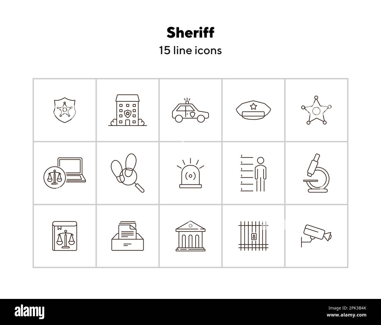 Sheriff office sign Stock Vector Images - Alamy