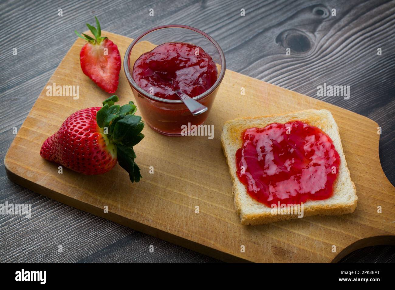 Strawberry Jam Is Made From Strawberries This Jam Can Be Used For Spreading White Bread