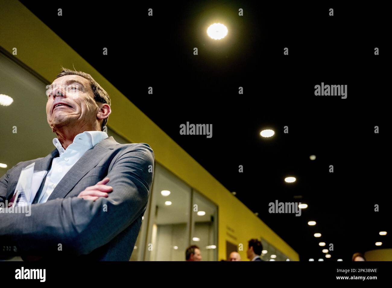 THE HAGUE - Ruud Sondag CEO of Royal Schiphol Group prior to a round ...