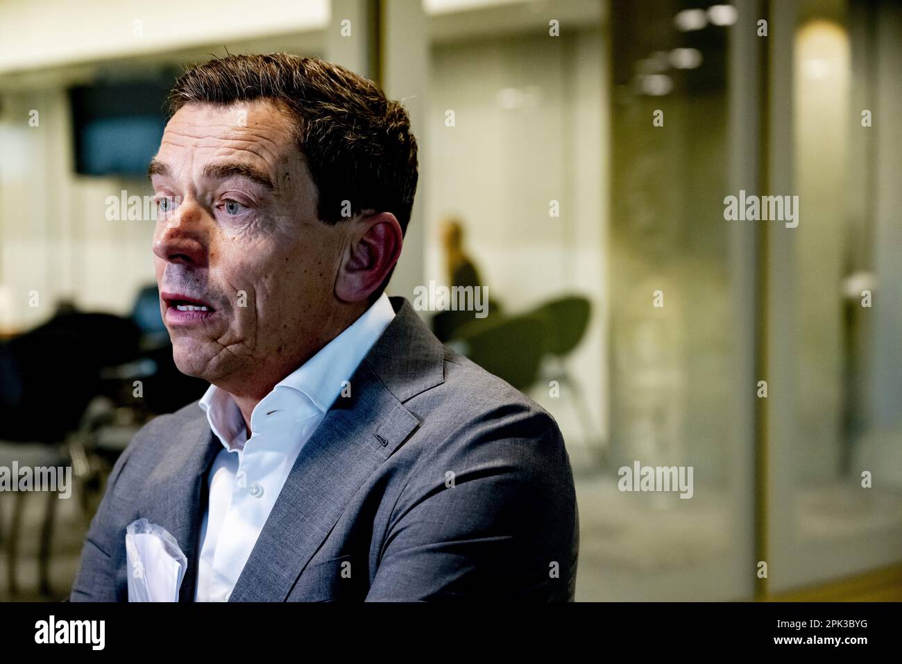 THE HAGUE - Ruud Sondag CEO of Royal Schiphol Group prior to a ...