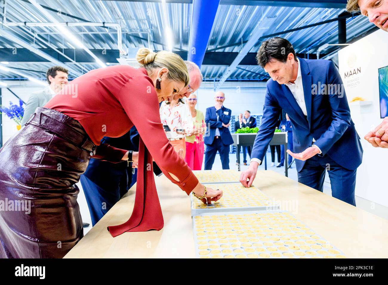 Raalte, The Netherlands. 05th Apr, 2023. Queen Maxima on a working ...