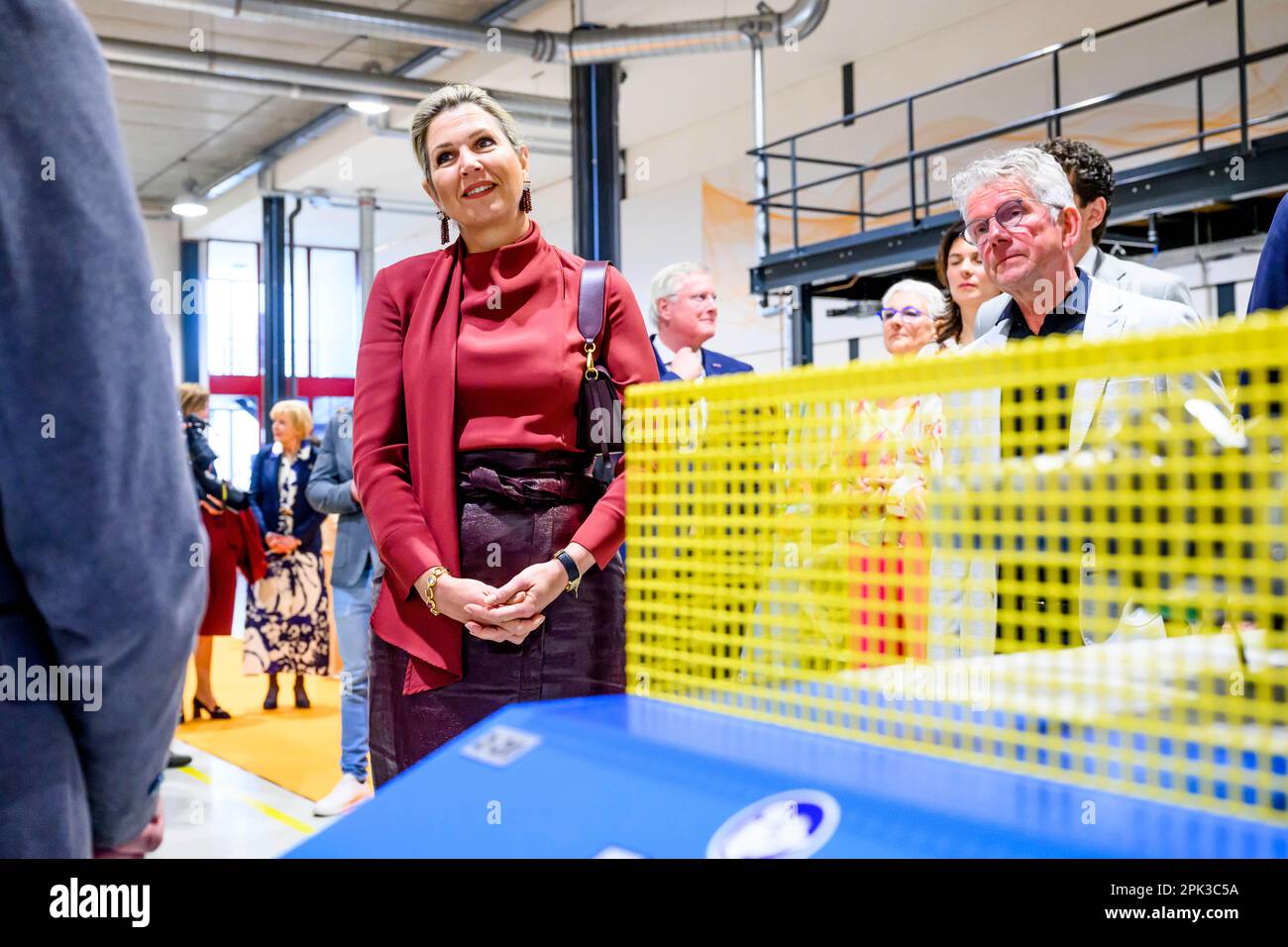 Raalte, The Netherlands. 05th Apr, 2023. Queen Maxima on a working ...