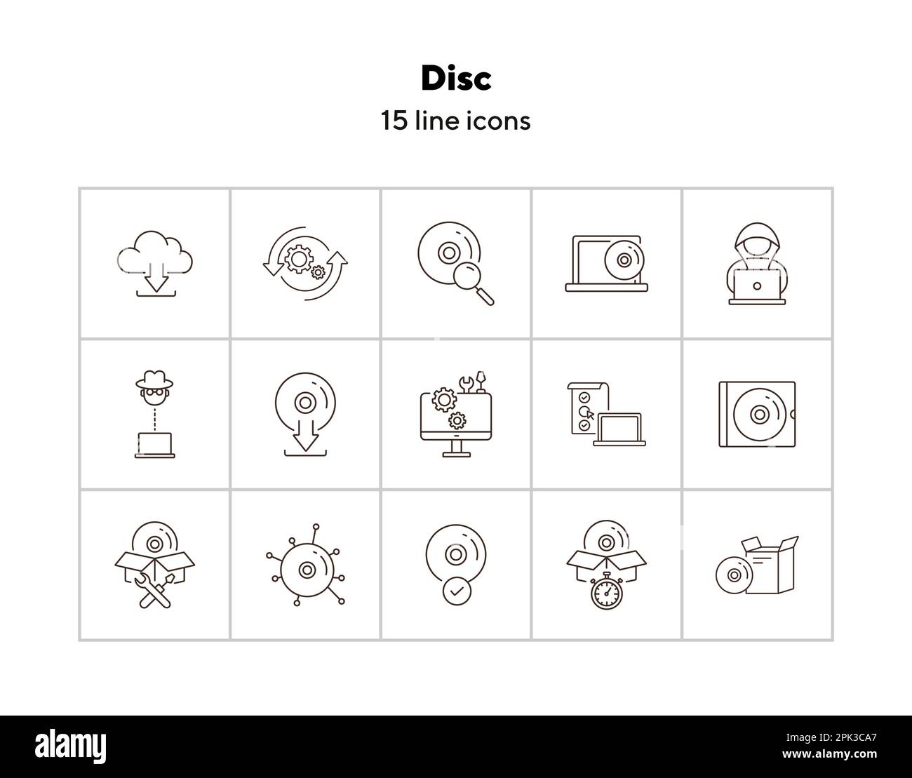 Cybercrime icons Stock Vector Images - Alamy