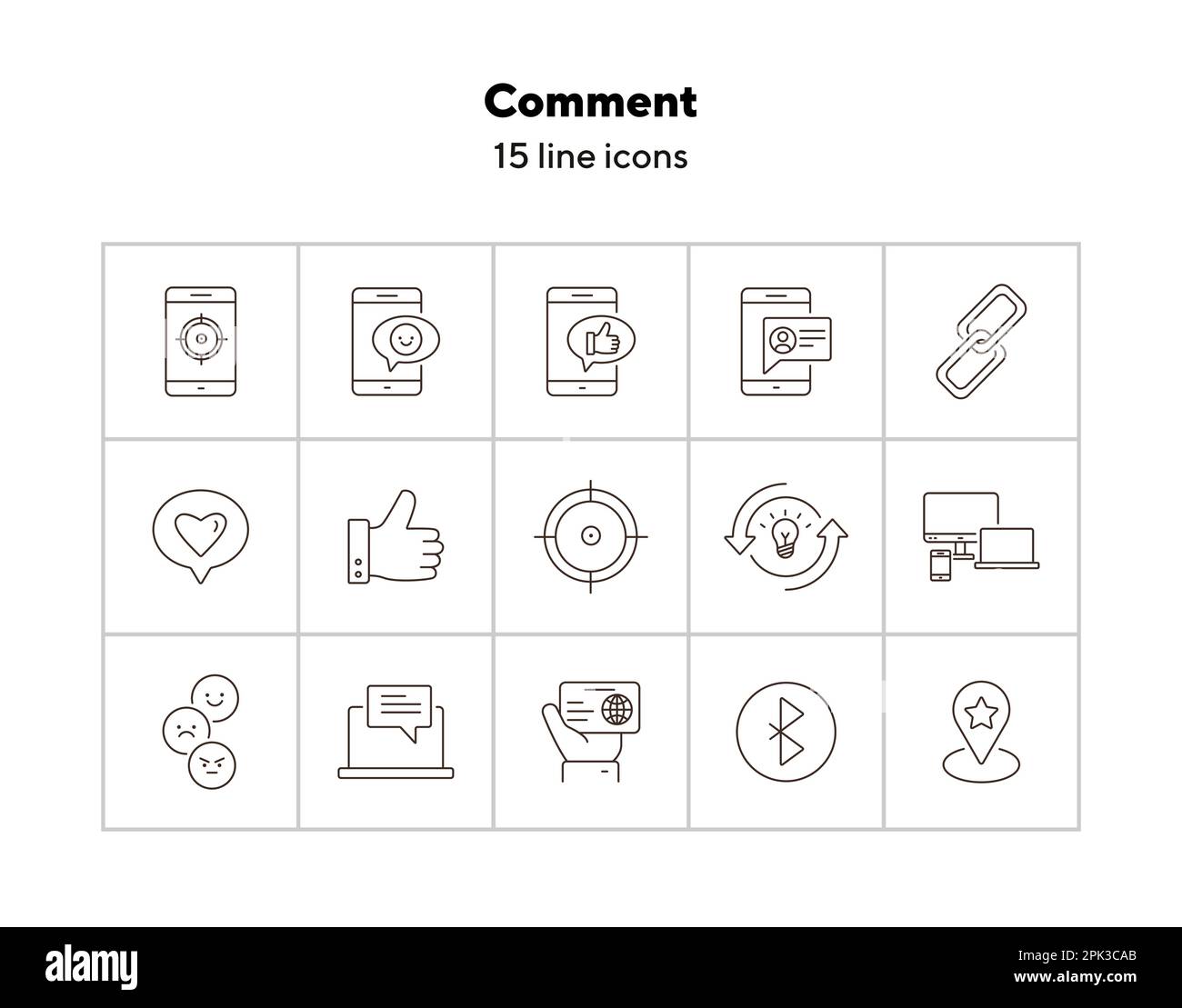 Comment card hi-res stock photography and images - Alamy
