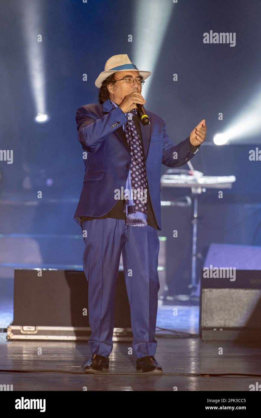Concert of italian melodic singer Al Bano at Teatro Olimpico in Rome ...