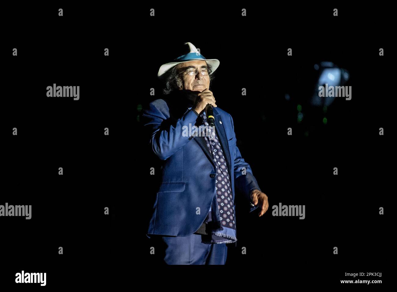 Concert of italian melodic singer Al Bano at Teatro Olimpico in Rome ...