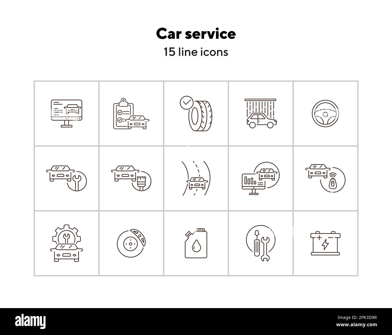 Car service washing mechanical Cut Out Stock Images & Pictures - Alamy