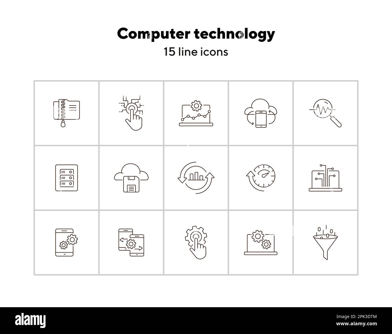 Mining technology icon monochrome Cut Out Stock Images & Pictures - Alamy