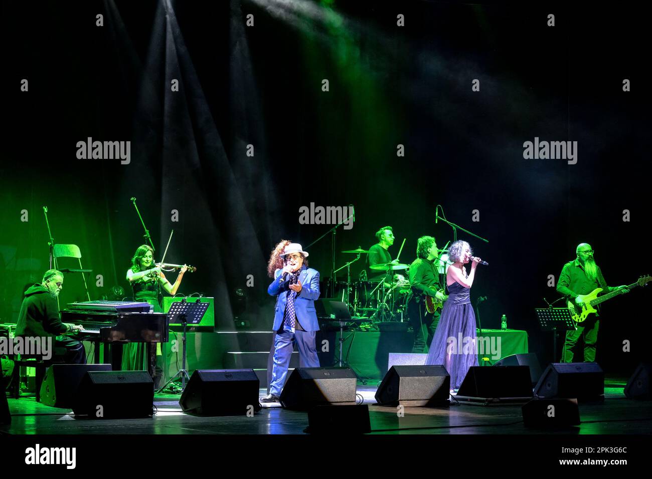 Rome, Italy on April, 04 2023, Concert of italian melodic singer Al ...