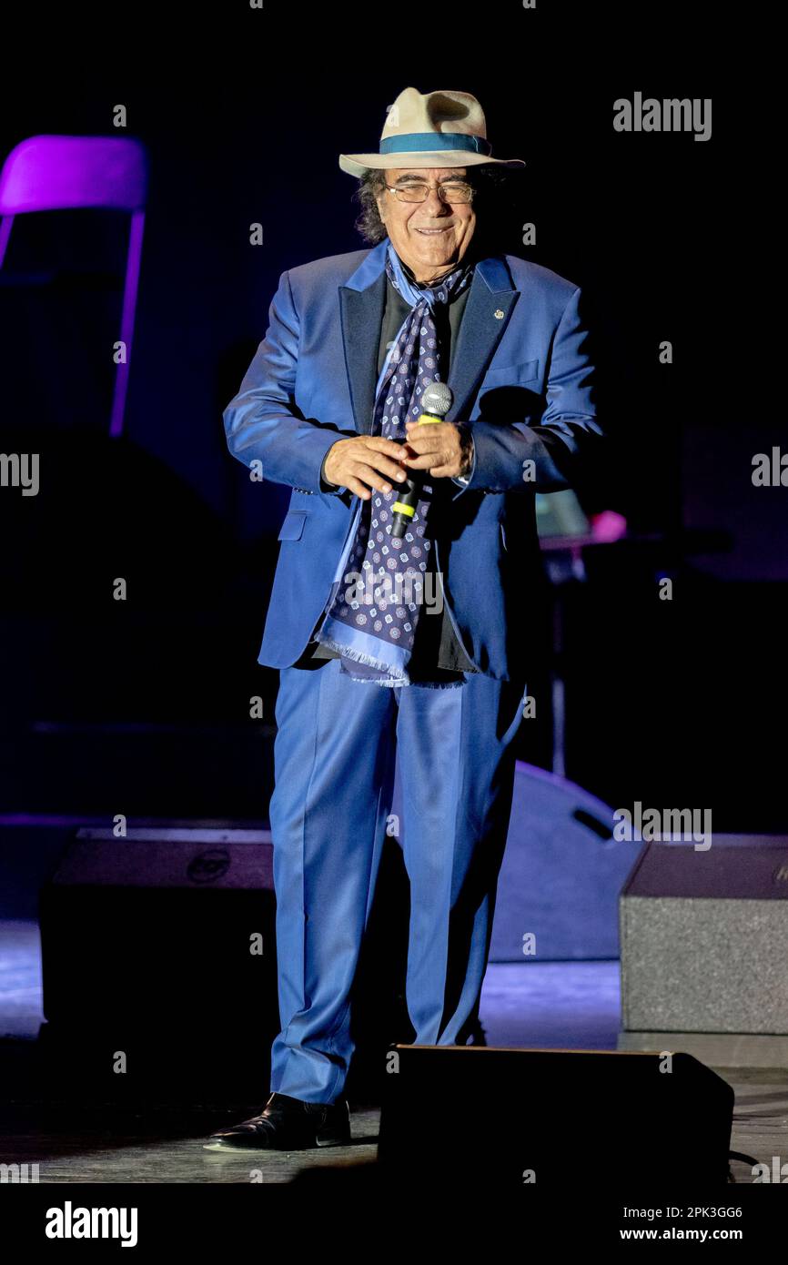 Rome, Italy on April, 04 2023, Concert of italian melodic singer Al ...