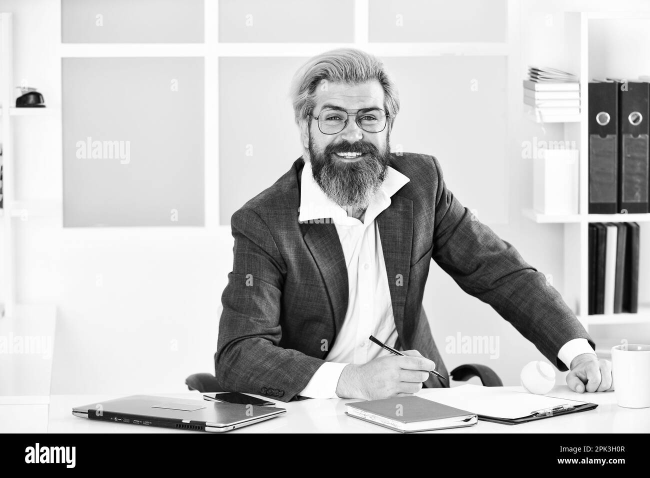 Making notes. Here is my plan. Time management. Successful man ...