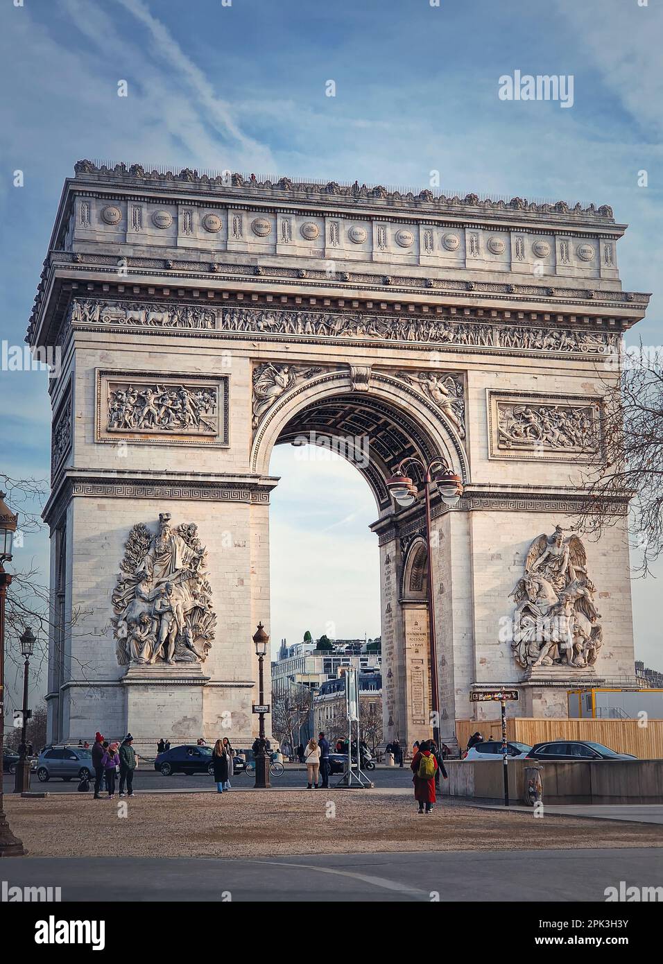 Triumphal Arch, Paris, France. Arc de Triomphe historical landmark ...