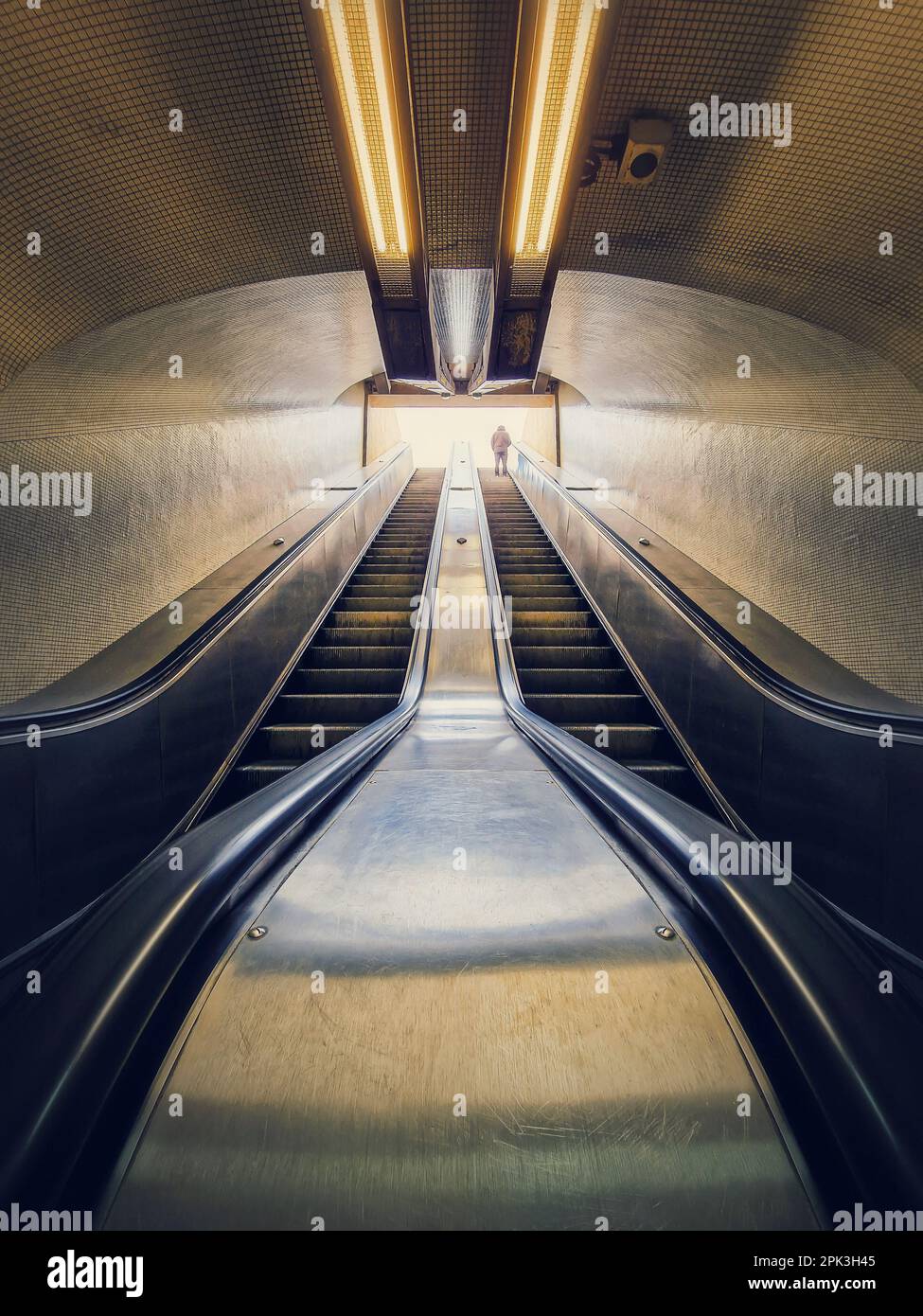Subway passageway and subway elevator hi-res stock photography and ...