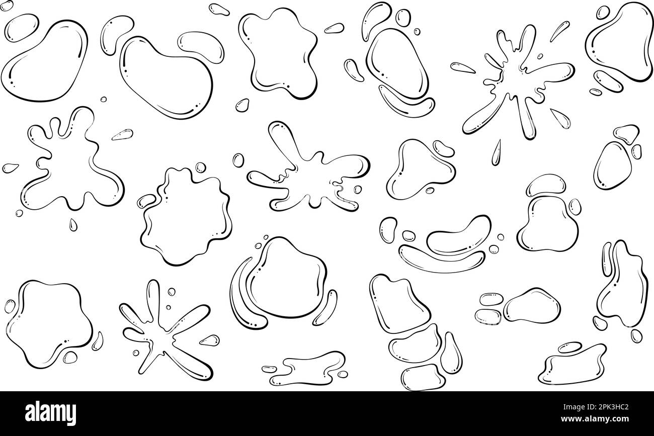 Puddle art Black and White Stock Photos & Images - Alamy