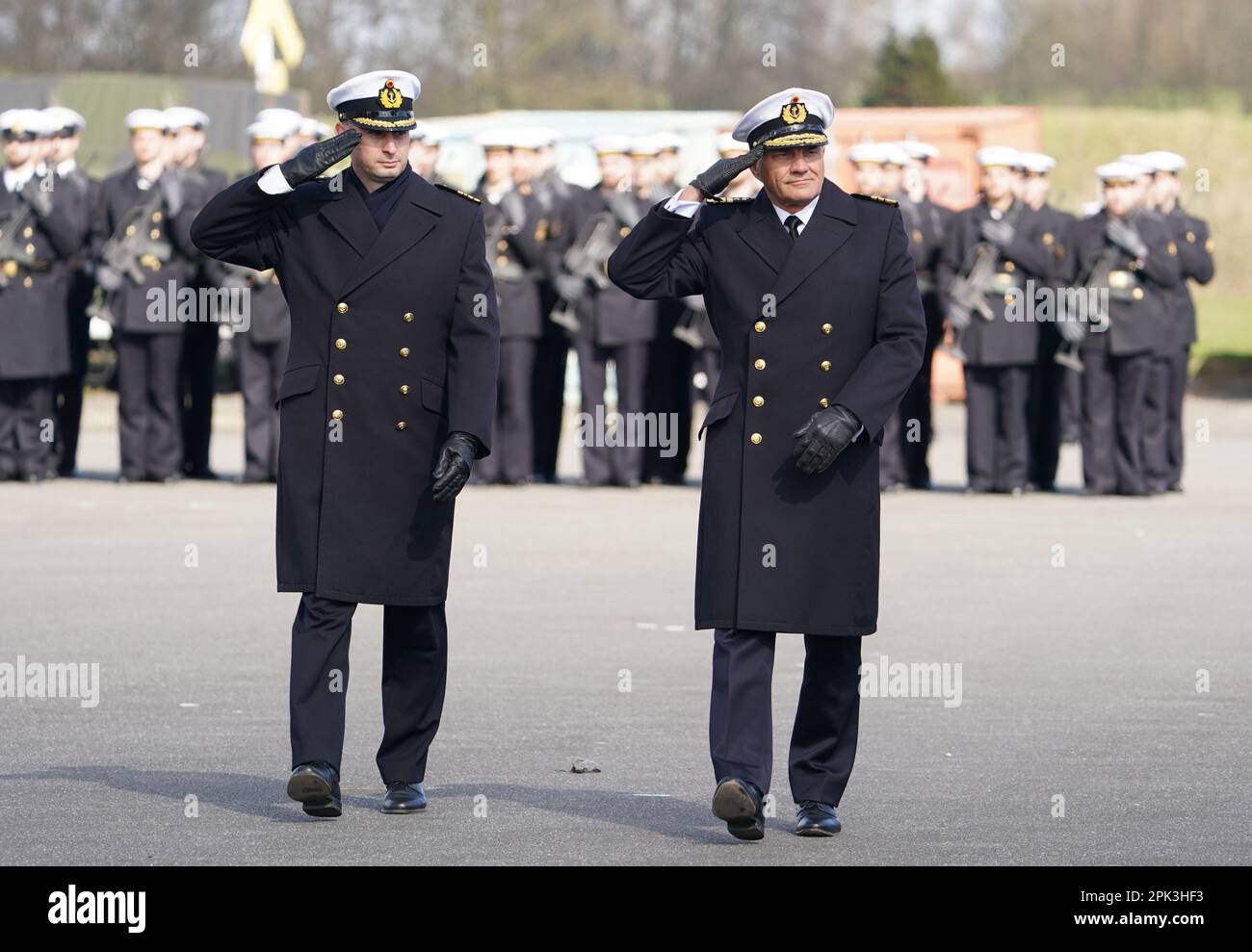 05 April 2023, Schleswig-Holstein, Eckernförde: Vice Admiral Frank ...