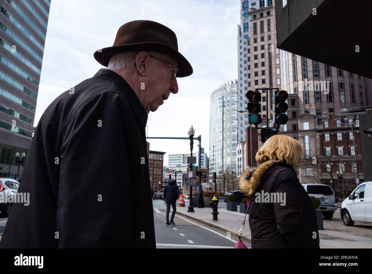 Boston, USA. 7 Mar, 2023. The People of boston in the downtown core ...