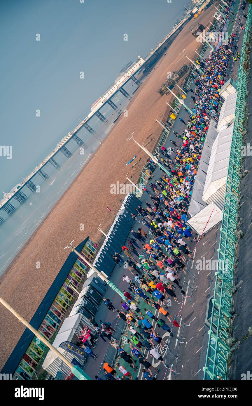 Brighton marathon 2021 hi-res stock photography and images - Alamy