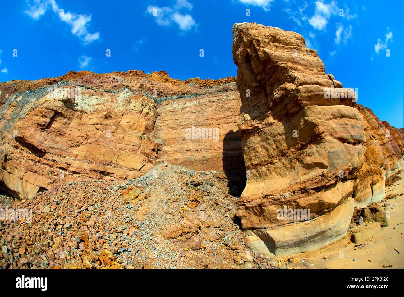 geology, Jurassic Coast, pillar, rock,pinnacle, Chilton Chine, Isle of ...