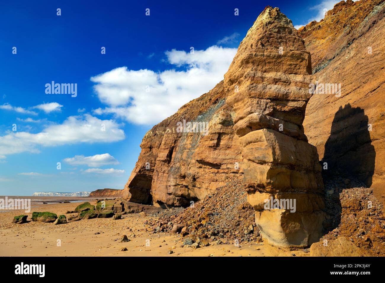 geology, Jurassic Coast, pillar, rock,pinnacle, Chilton Chine, Isle of ...