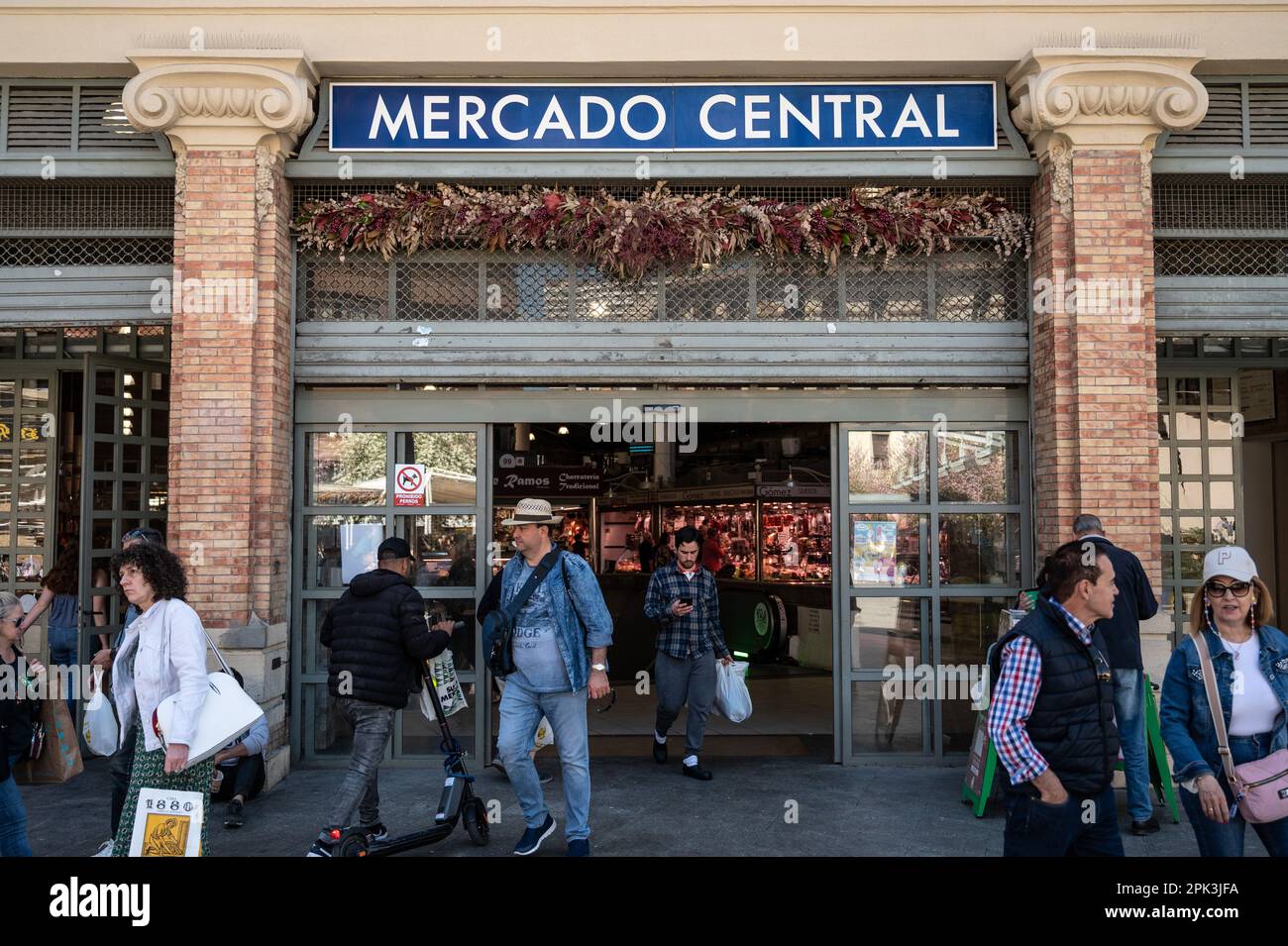 Alicante, Spain. 05th Apr, 2023. Entrance of the Alicante Central ...