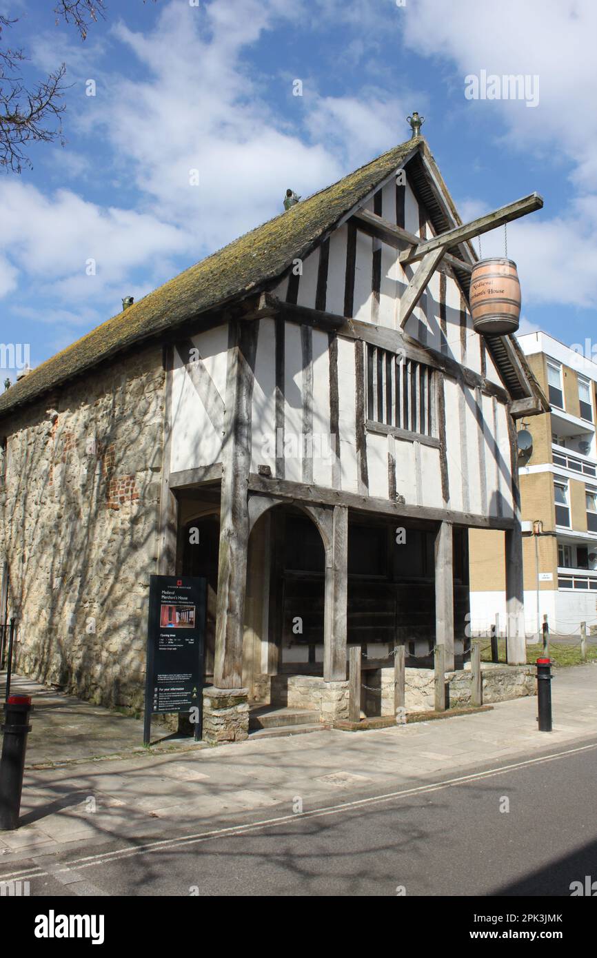 medieval merchants house Southampton UK Stock Photo - Alamy
