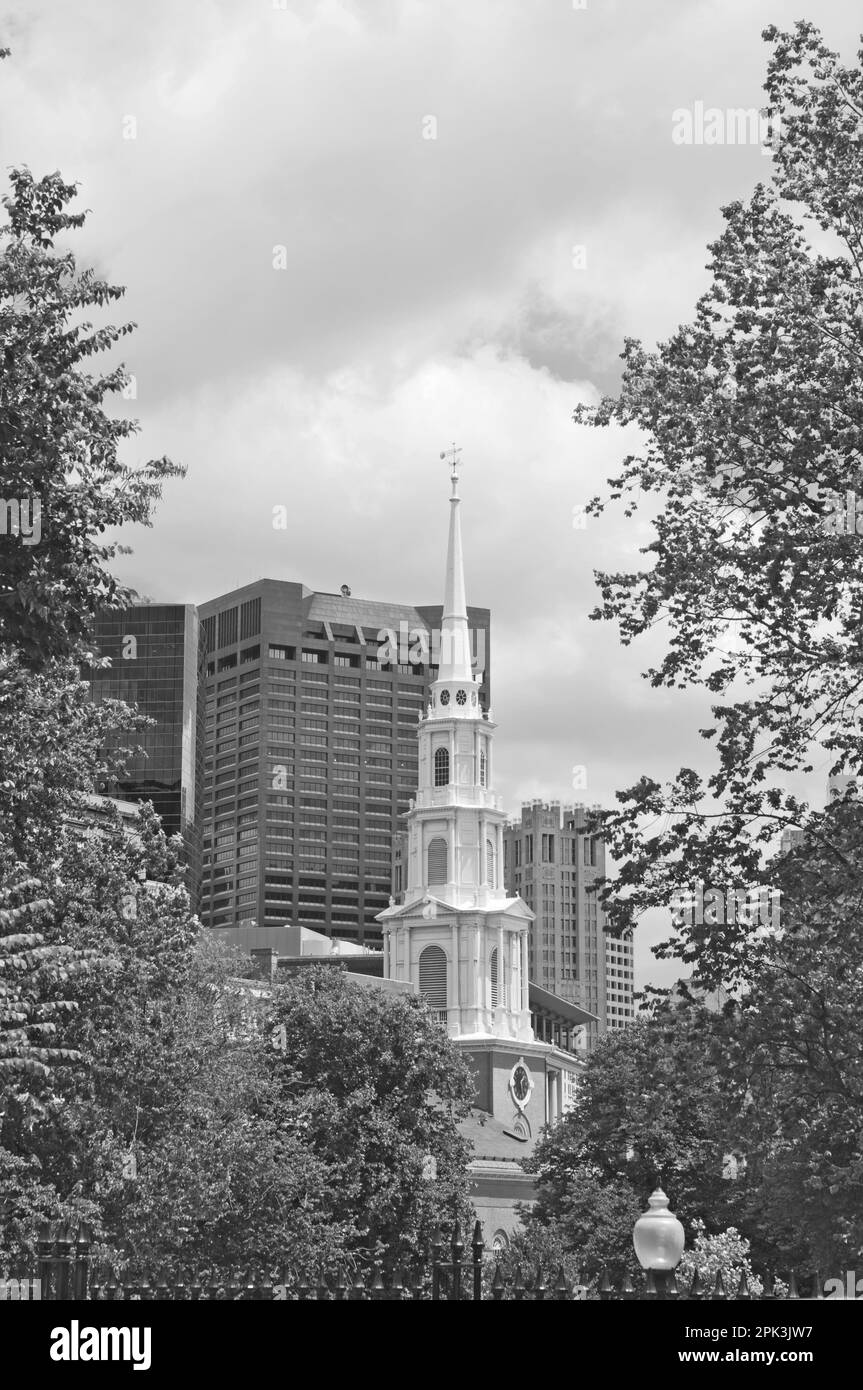 Boston is an easy city to walk around Stock Photo - Alamy