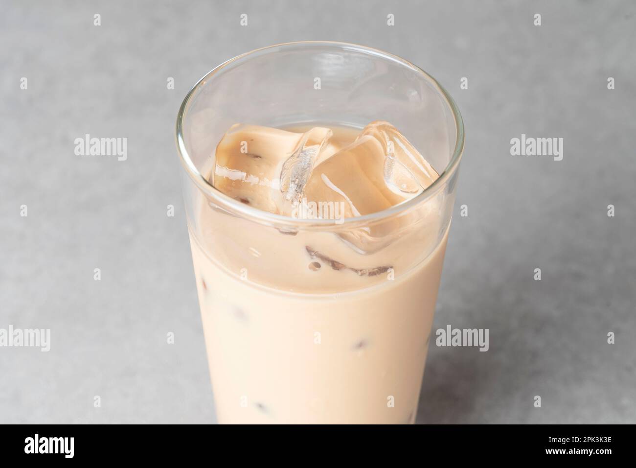 korean style milk tea ice drank Stock Photo - Alamy