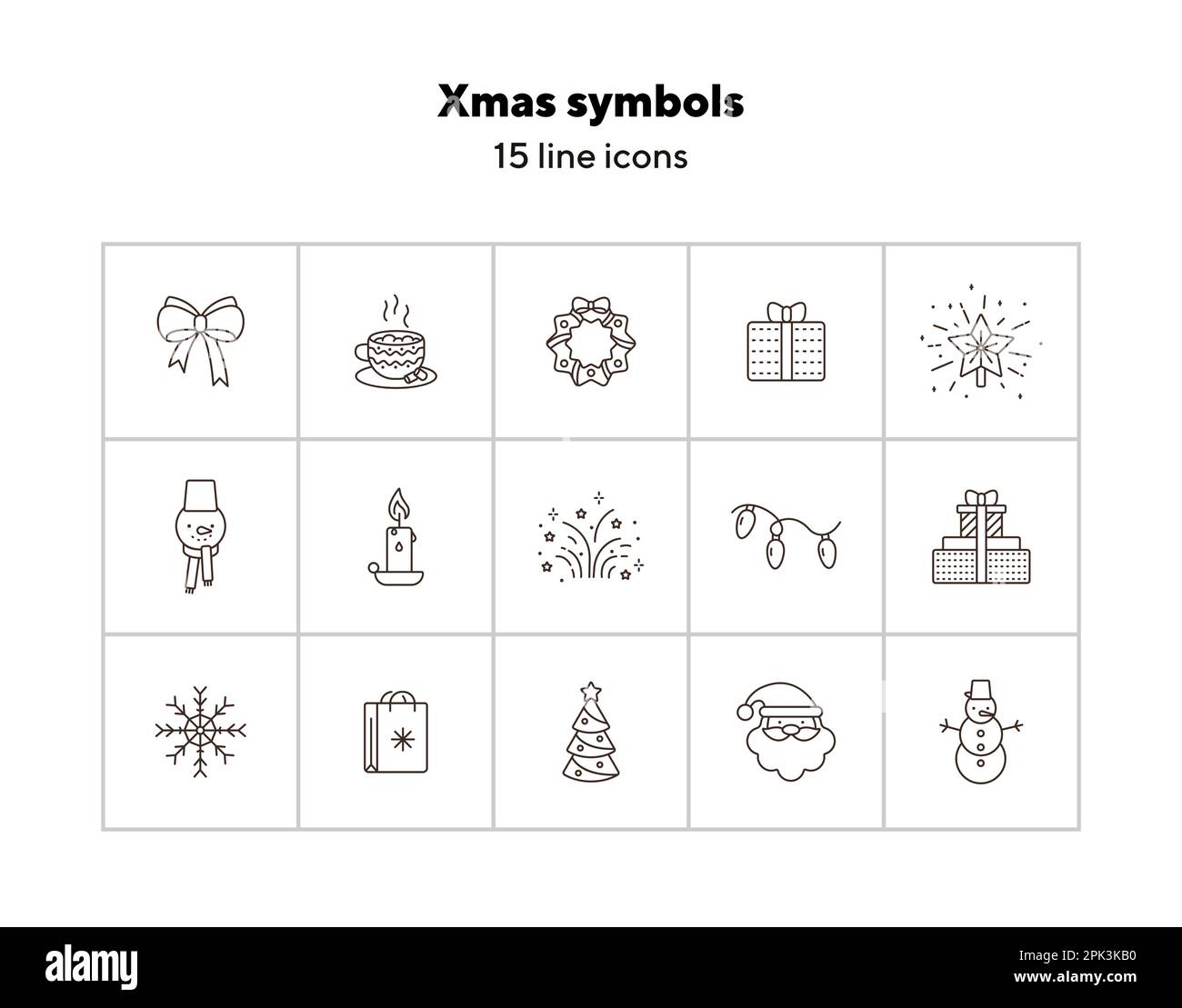 New year symbols thin Cut Out Stock Images & Pictures - Alamy