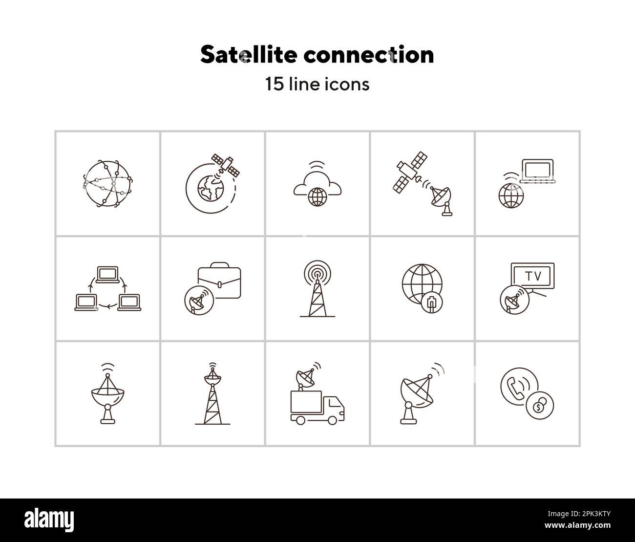 Satellite truck Cut Out Stock Images & Pictures - Alamy