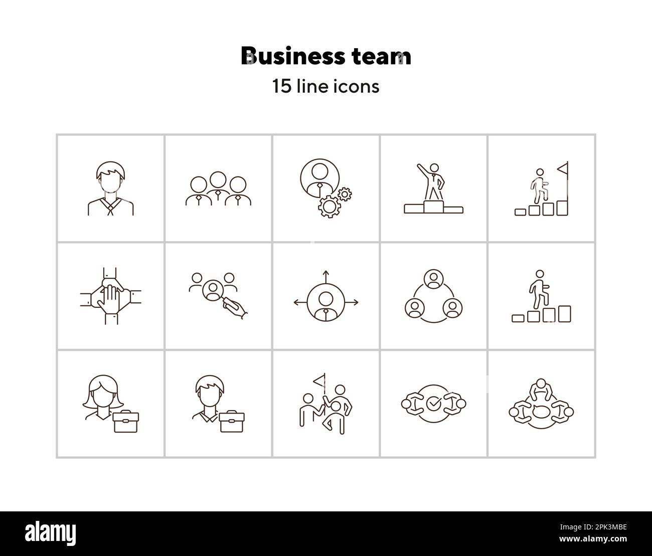 Business team icons Stock Vector Image & Art - Alamy