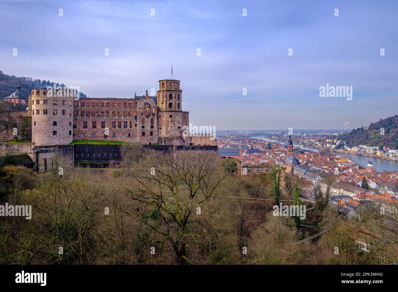 Heidelberg castle aerial hi-res stock photography and images - Alamy