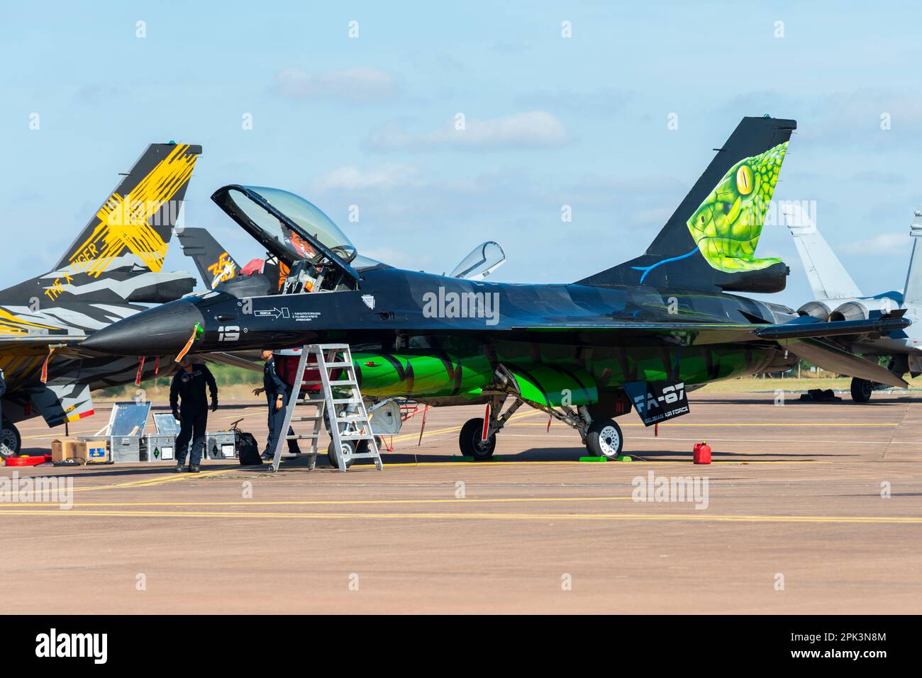 Belgian Air Force General Dynamics F-16AM Fighting Falcon fighter jet ...