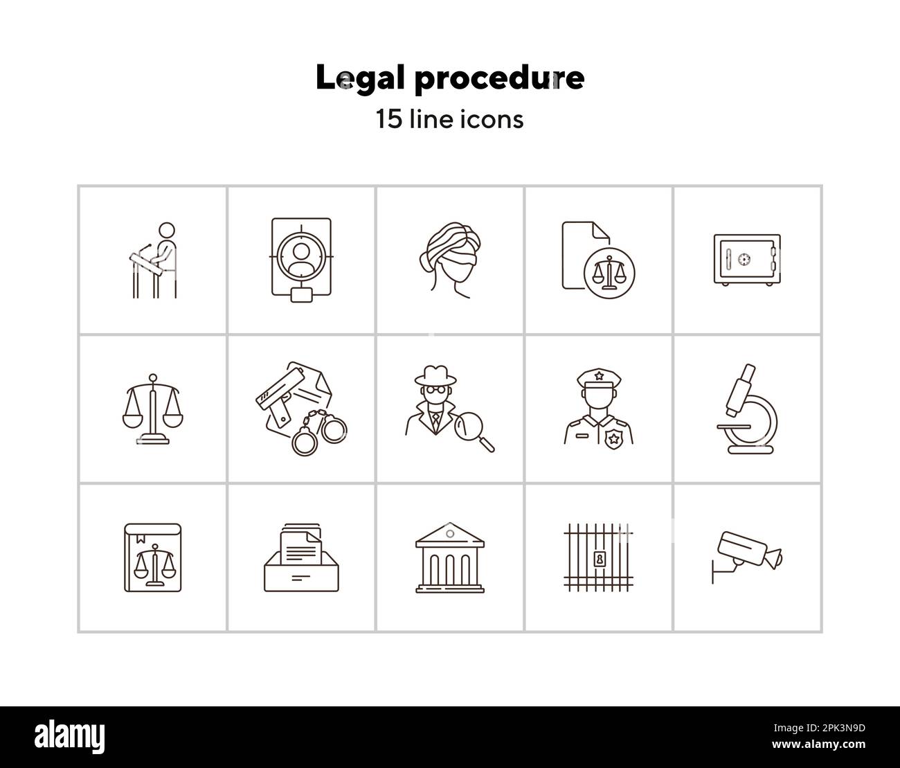 Investigation procedure Stock Vector Images - Alamy