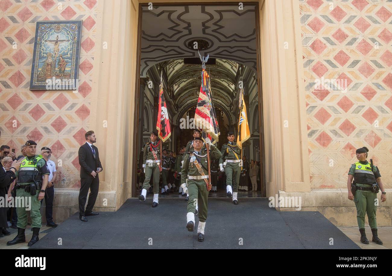 Malaga, Spain. 05th Apr, 2023. Members of the Spanish paratrooper ...