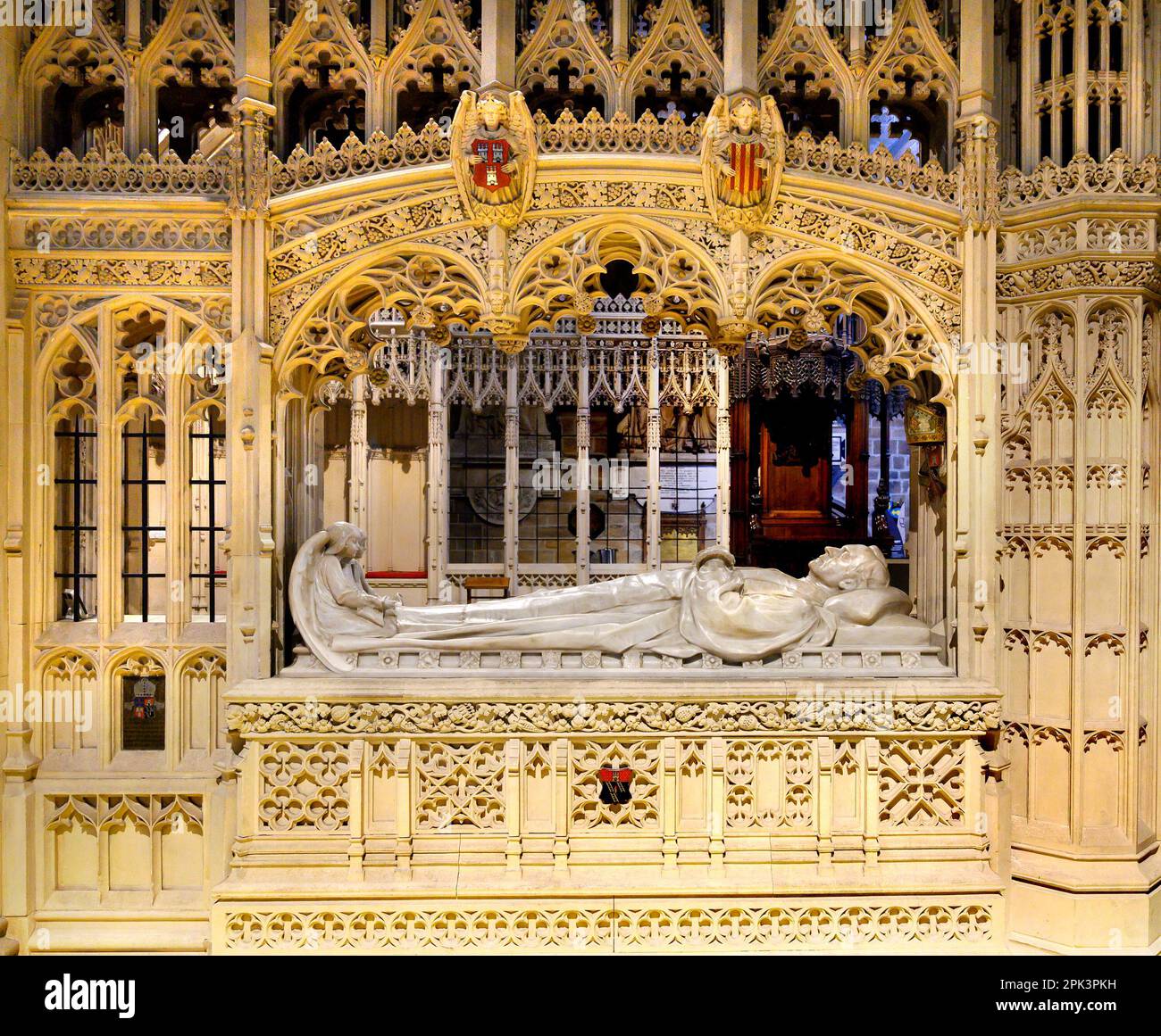 Bishop Lloyd's effigy (Frederick W. Pomeroy. 1908. Alabaster) in the ...