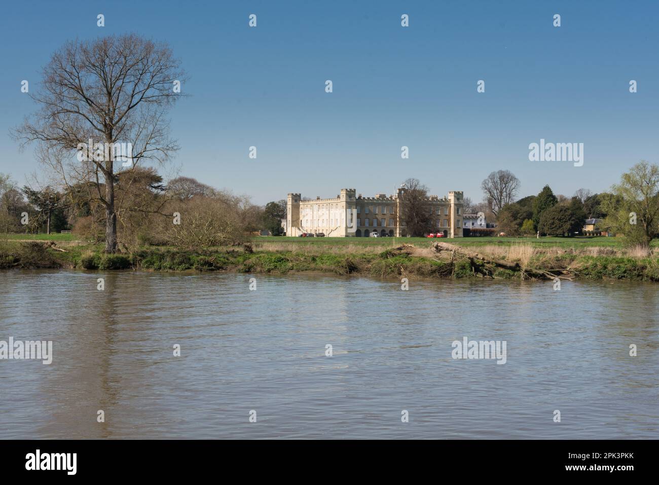 Syon House and Gardens as seen from the River Thames, Isleworth ...