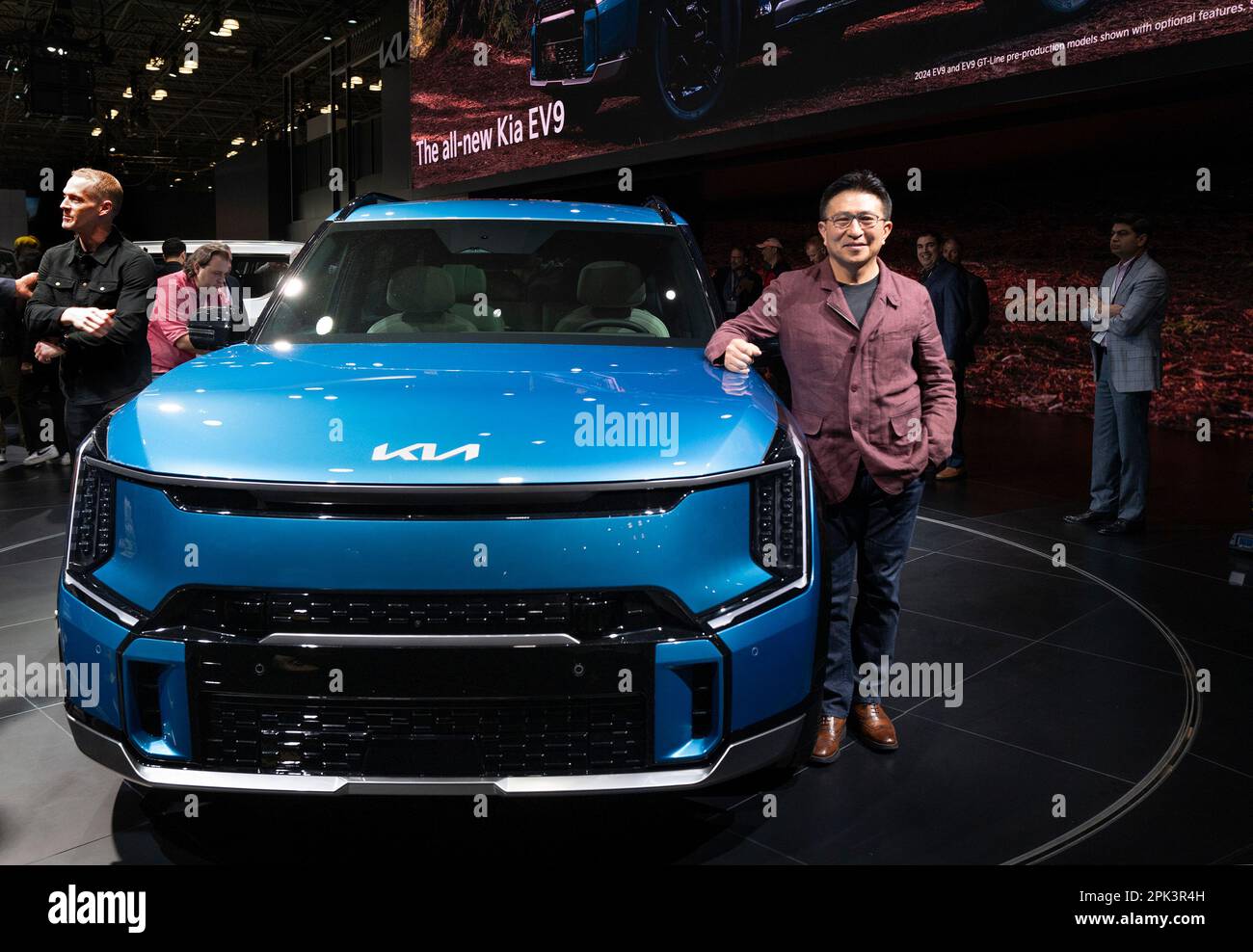 Sean Yoon, President and CEO of Kia North America and America, stands ...