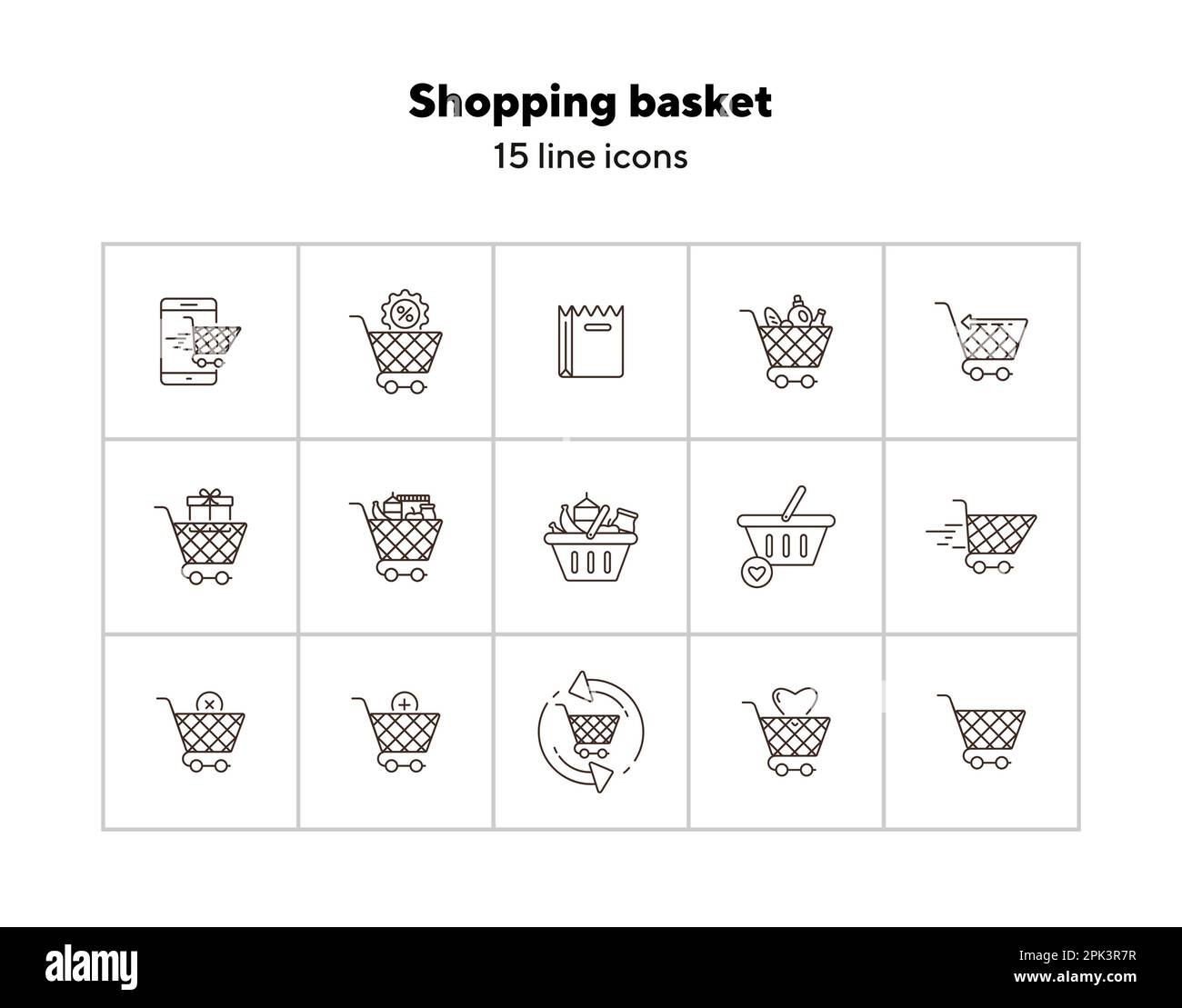Info sale purchase basket hi-res stock photography and images - Alamy