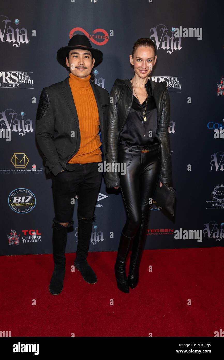 Las Vegas, US, April 4, 2023 Dodgers Player Tyler Adkison, Model Amber ...