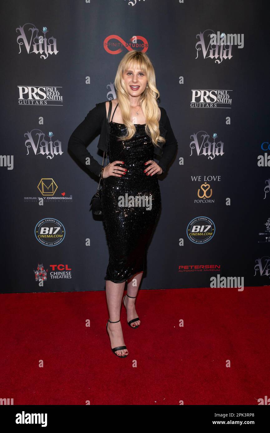 Las Vegas, US, April 4, 2023 Actress Shaina Lavine attends Vaja World ...