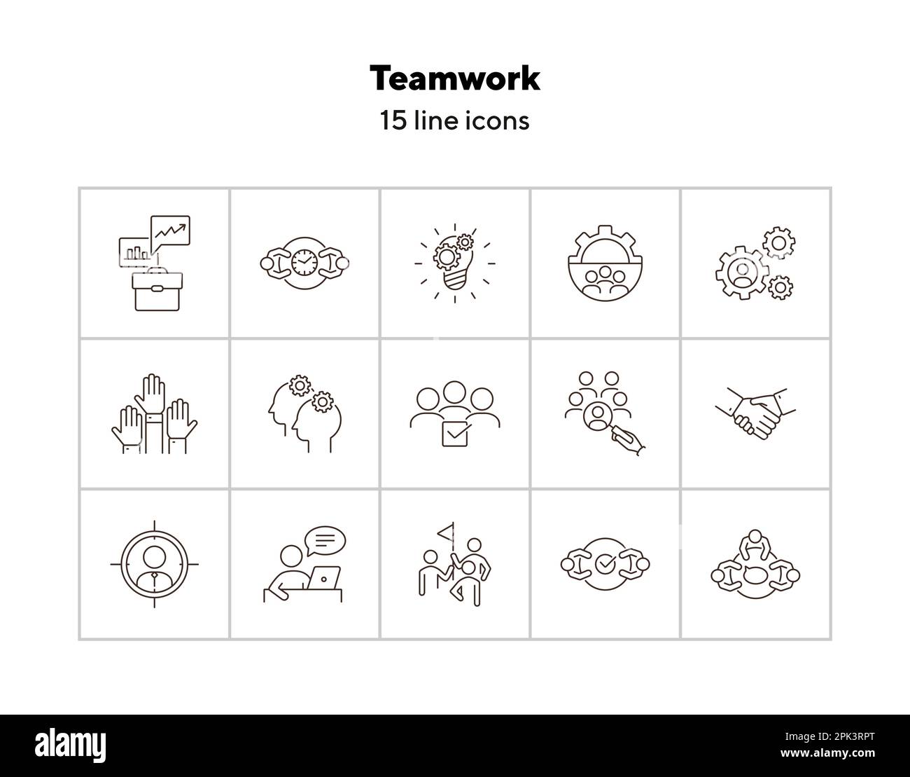 Teamwork conversation icon simple Cut Out Stock Images & Pictures - Alamy