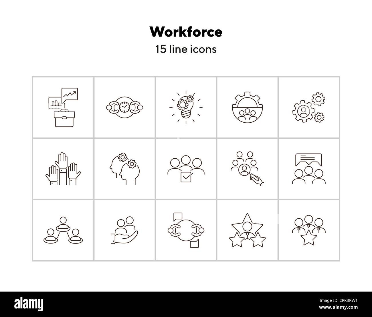 Workforce illustration Cut Out Stock Images & Pictures - Alamy