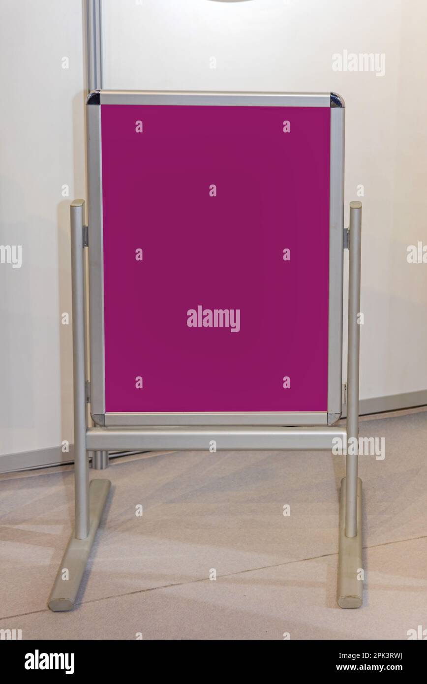 Metal stand poster hi-res stock photography and images - Alamy