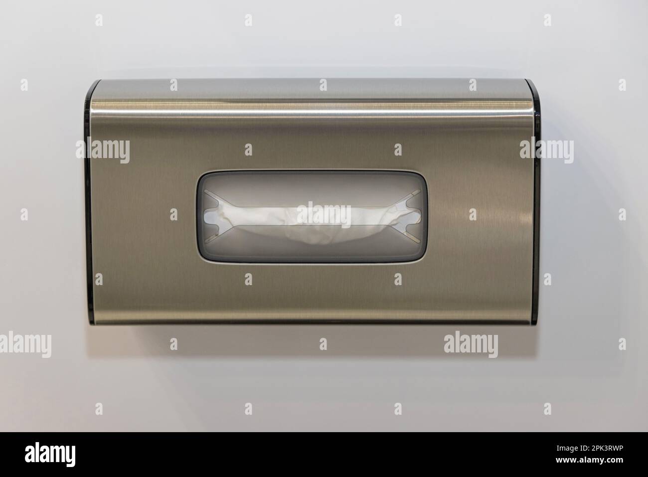 Wall Mounted Modern Stainless Steel Tissue Paper Dispenser Stock Photo ...