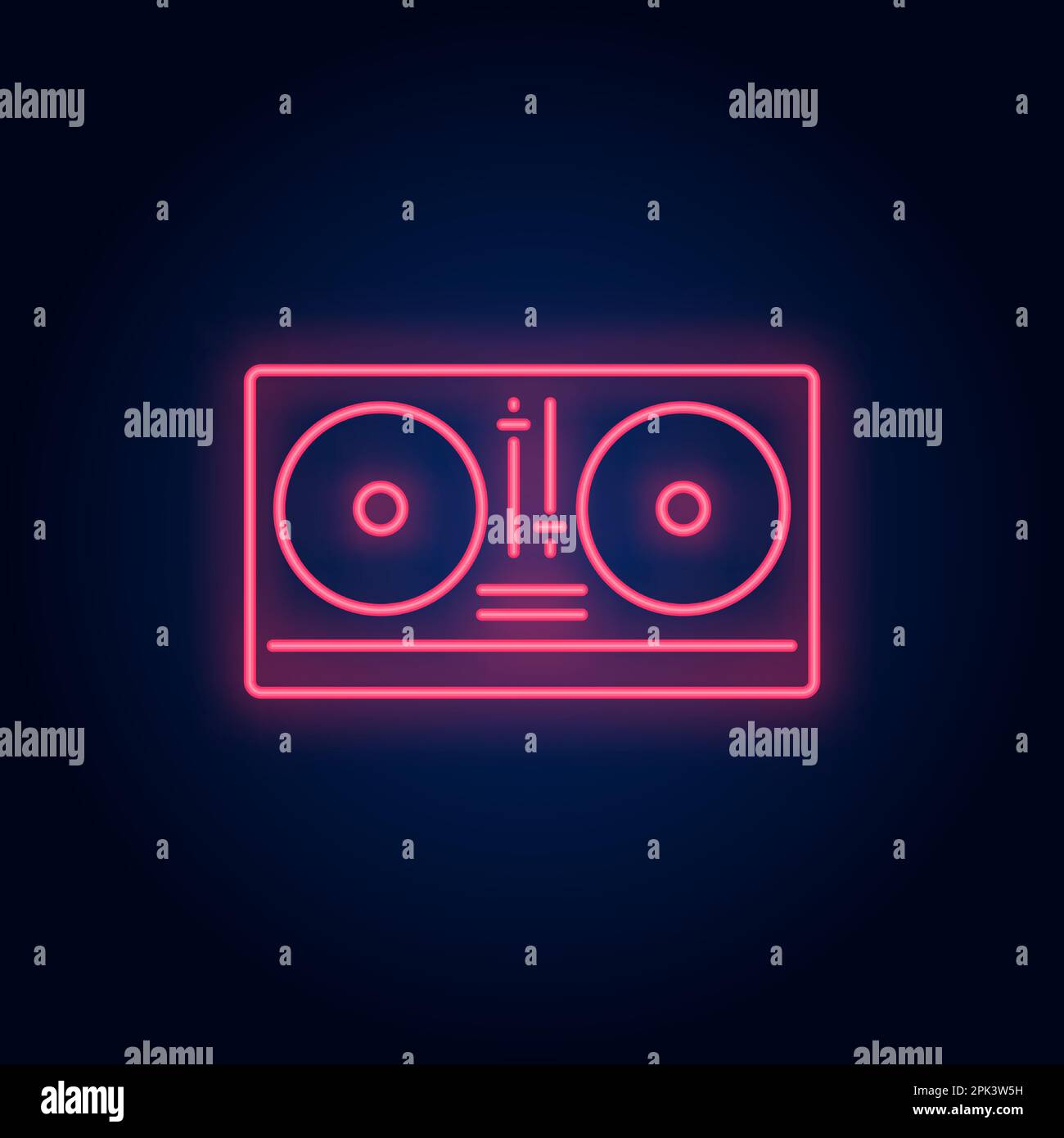 DJ mixer neon sign Stock Vector Image & Art - Alamy