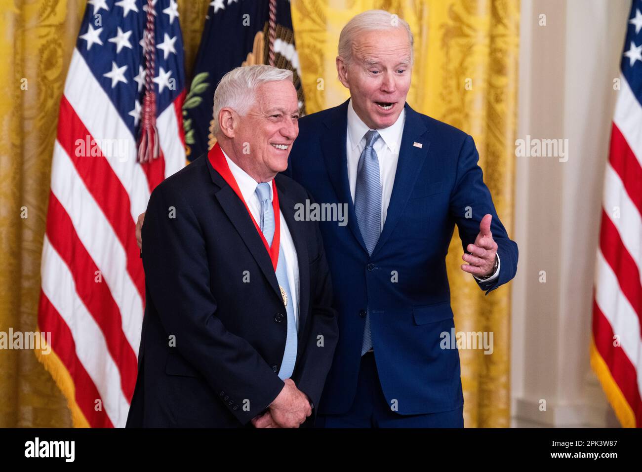 UNITED STATES - MARCH 21: Walter Iisaacson receives the 2021 National ...