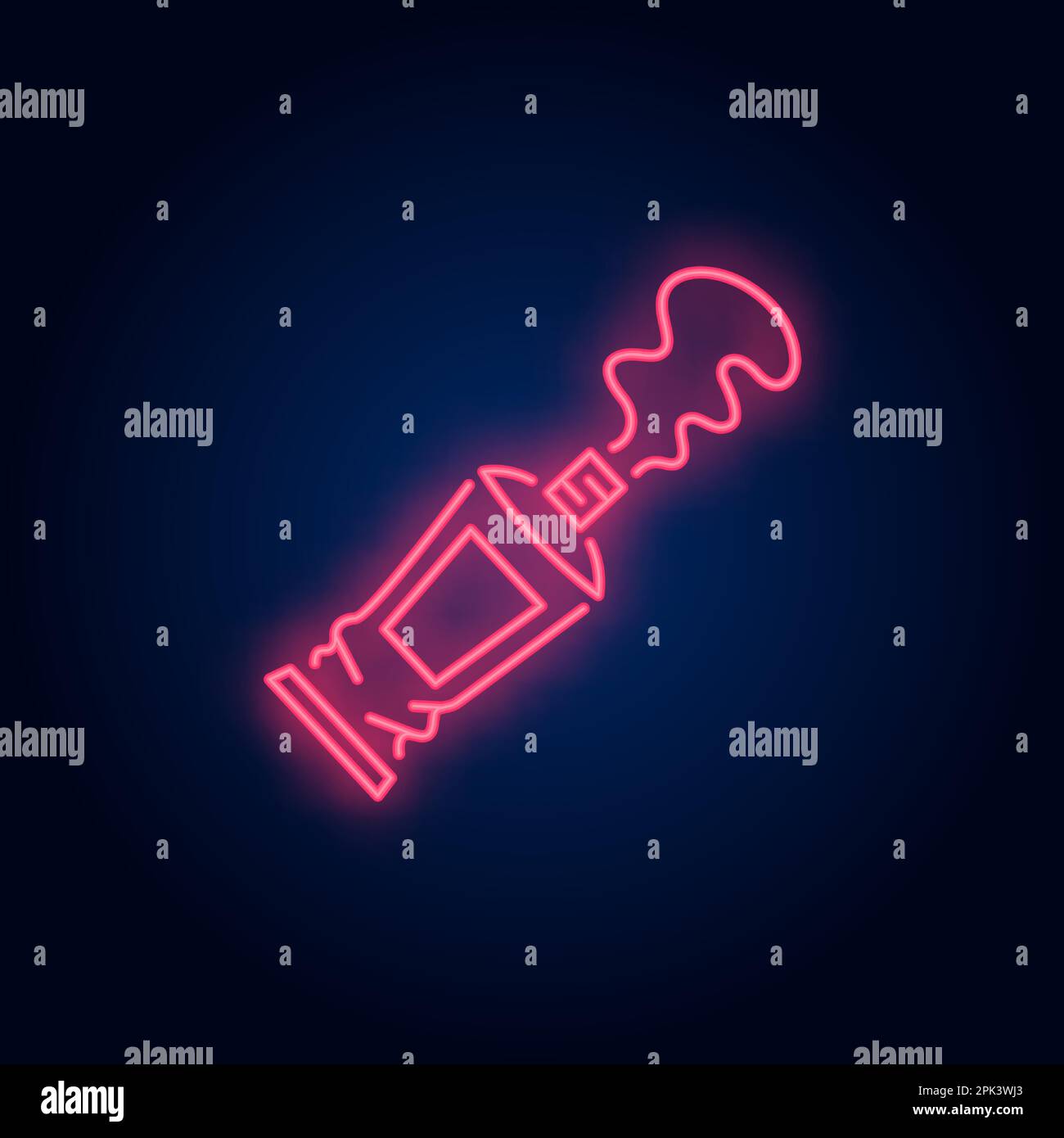 Open paint tube neon sign Stock Vector Image & Art - Alamy