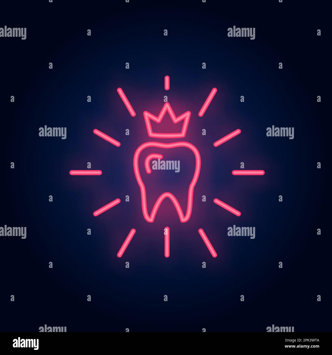 Teeth care neon sign Stock Vector Image & Art - Alamy