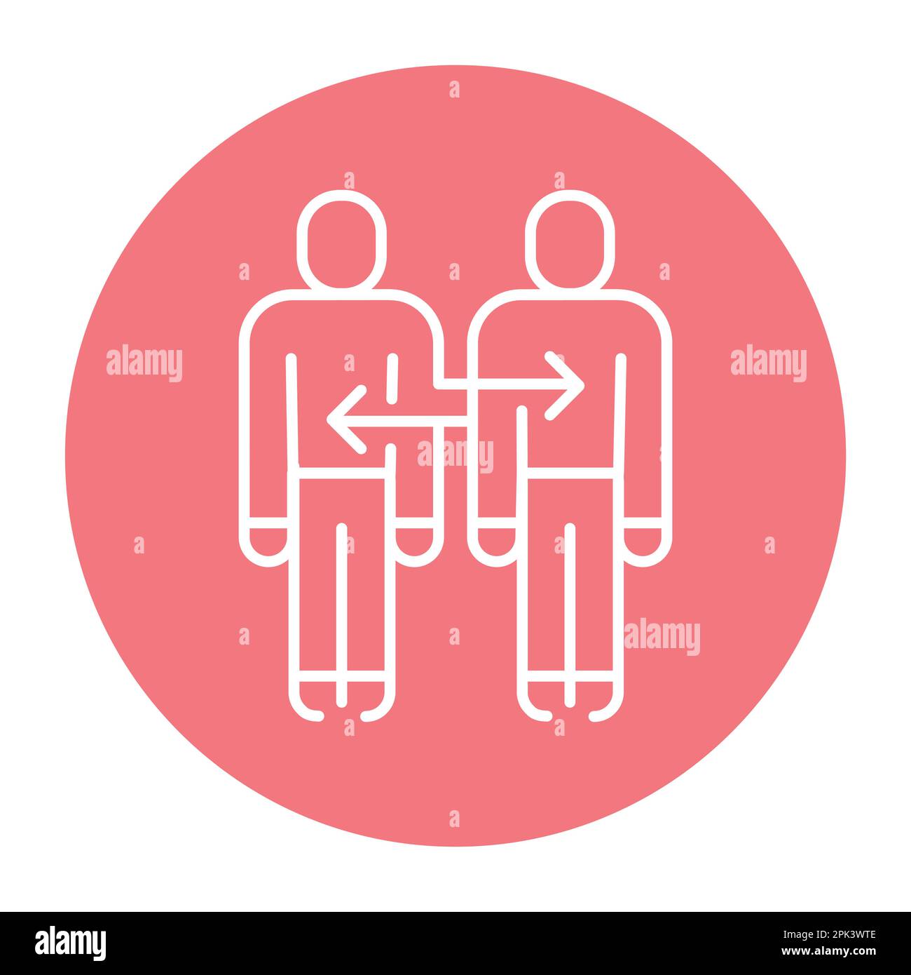 Equality Between Old And Young Color Line Icon Multinational Company
